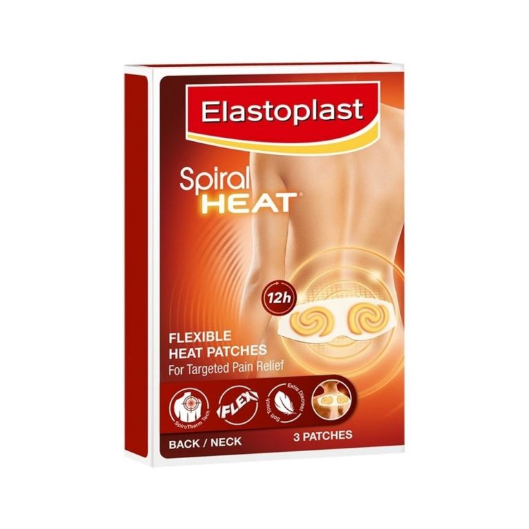 Elastoplast Spiral Heat Patch Back Neck Pack Of 3 British Chemist