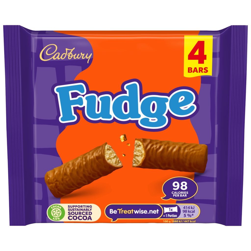 Cadbury Fudge Bar Pack Of 4 88g | British Chemist