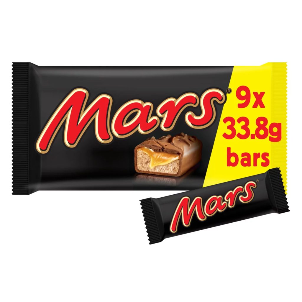 Mars Snack Size Bars Pack Of 9 304.2g | British Chemist
