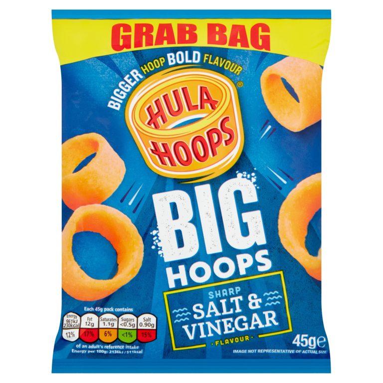 Big Hoops Salt & Vinegar Crisps 45g | British Chemist