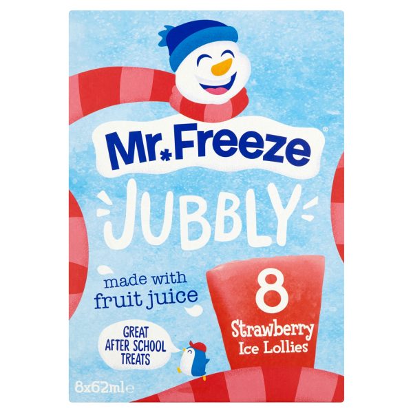 Mr Freeze 8 Jubbly Strawberry Ice Lollies 496ml | British Chemist