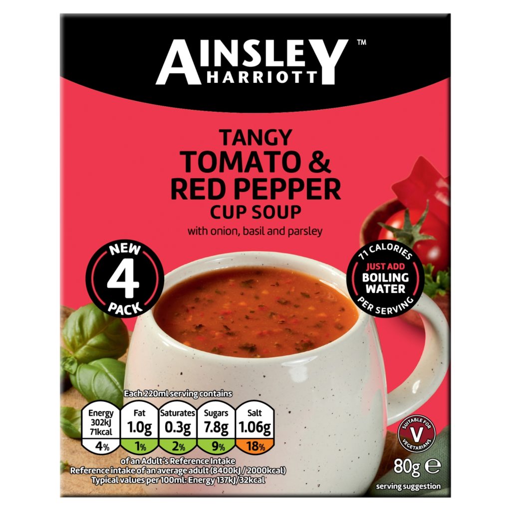 Ainsley Harriot Tomato & Roasted Red Pepper Cup Soup 80g | British Chemist
