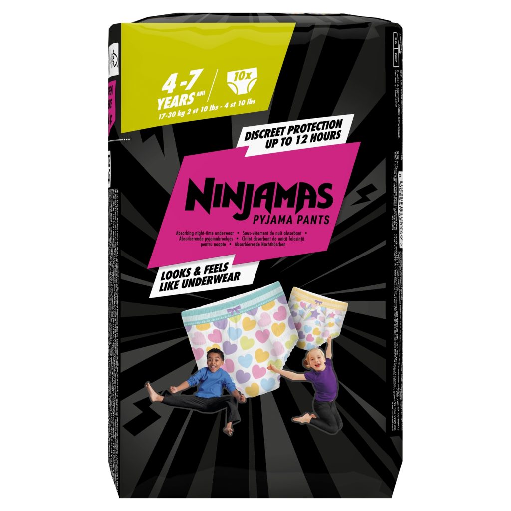 Pampers Ninjamas Pyjama Pants Nappies Pull On Size 7 Giant Plus Pack Of ...