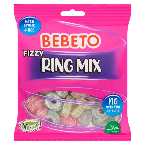 Bebeto Fizzy Ring Mix 150g | British Chemist